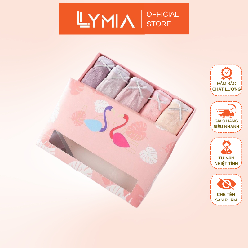 LYMIA ribbed cotton women's underwear with swan box | Shopee Philippines
