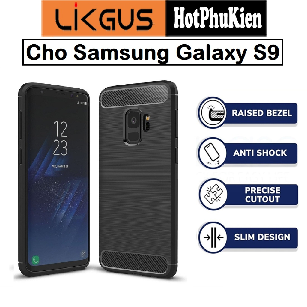 Likgus brand metal-textured shockproof case for Samsung Galaxy S9 / S9 ...