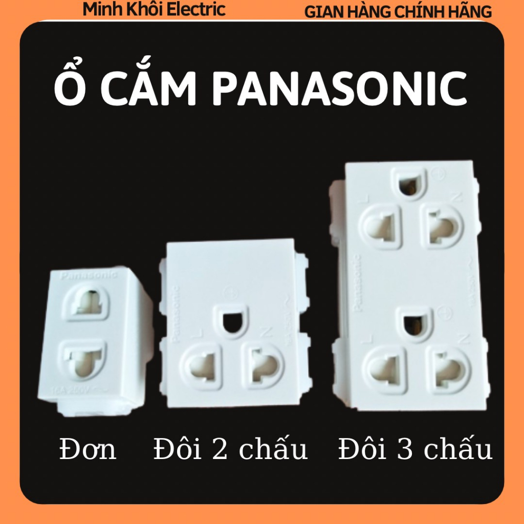 Panasonic 2-pin, 3-pin socket, panasonic single socket, Wide Series ...