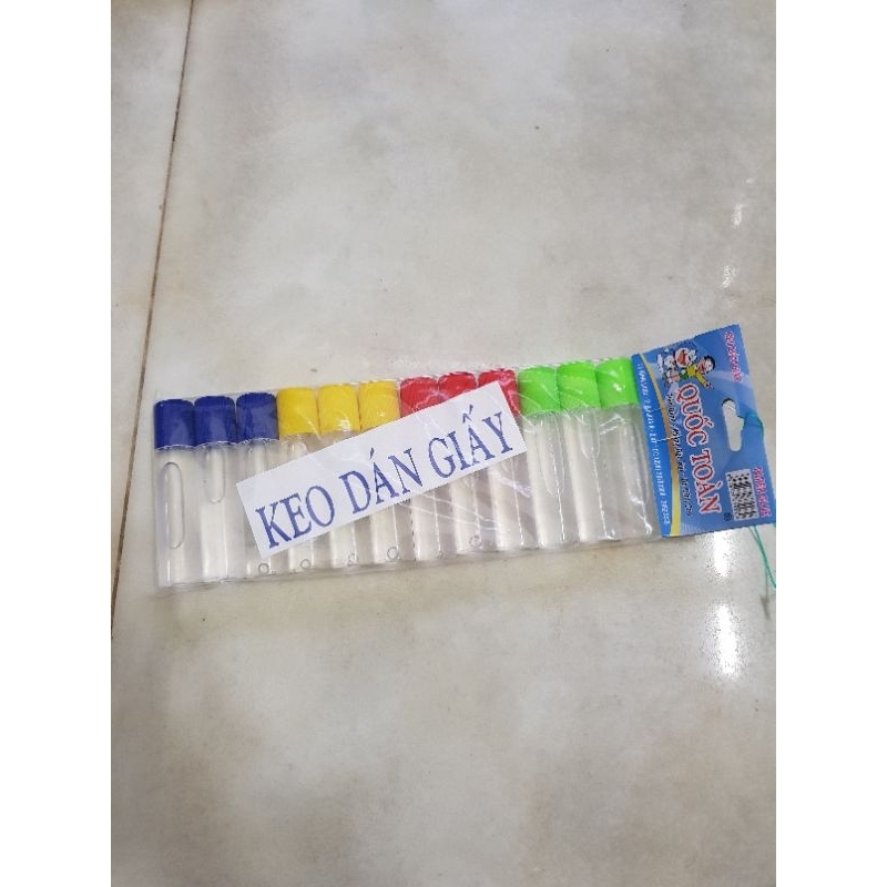 Genuine Quoc Toan paper glue (1 blister pack of 12 bottles) | Shopee ...