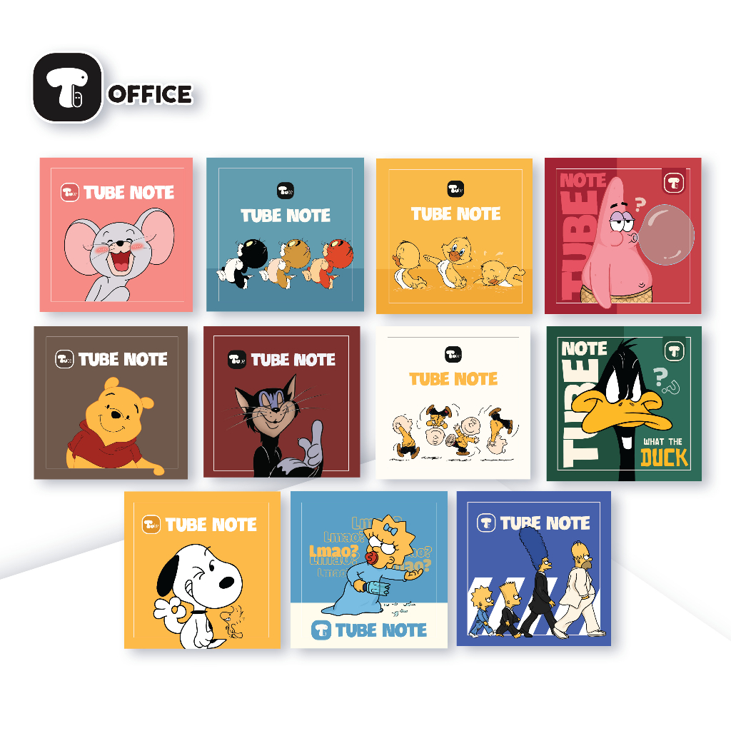 Square Sleeve Note 14x14cm Tube Note 180 Pages - TB0001 (Multiple ...
