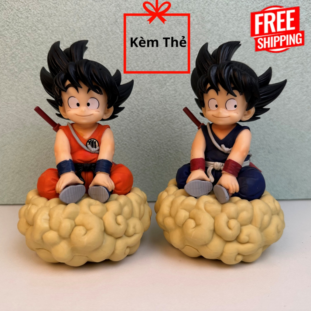 Very cute character model of Goku riding a cloud with 2 shapes - Goku ...