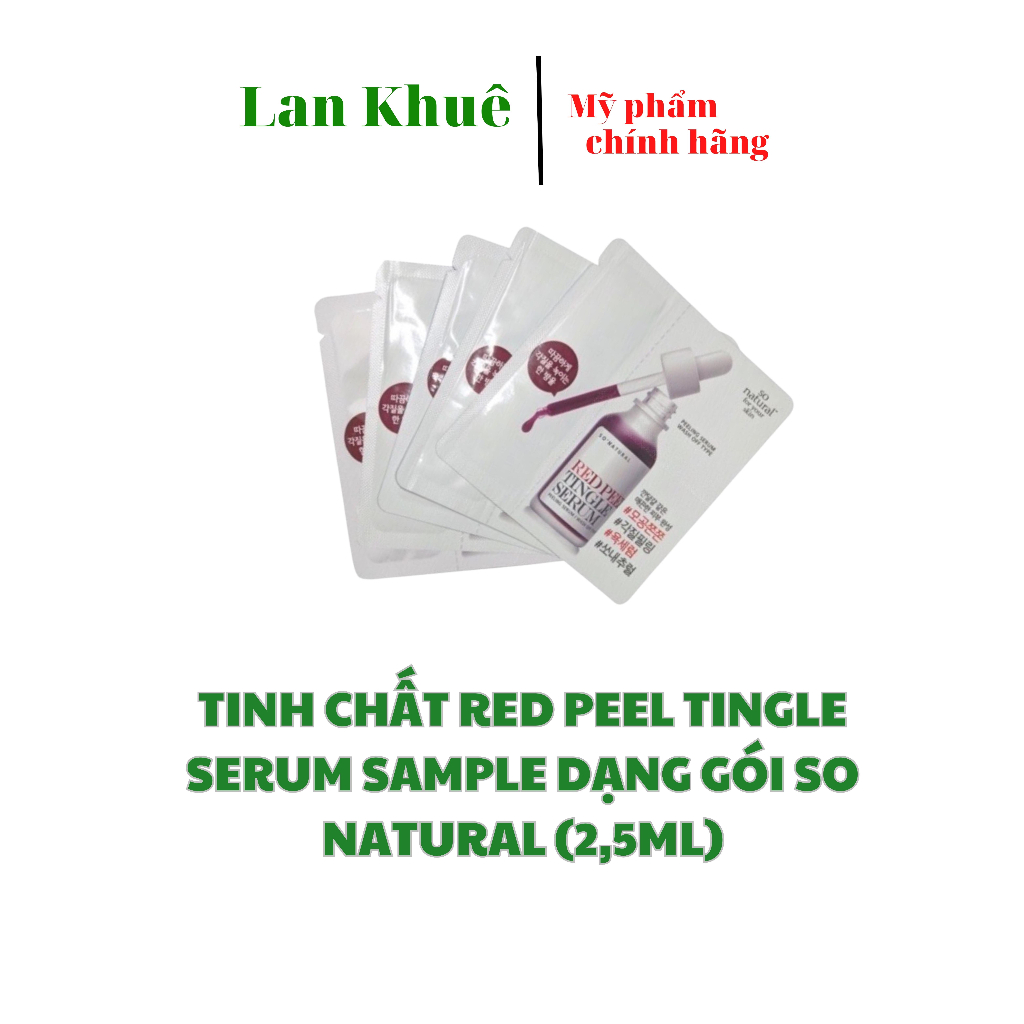 Red Peel Tingle Serum Sample So Natural Sachet (2,5ml) | Shopee Philippines