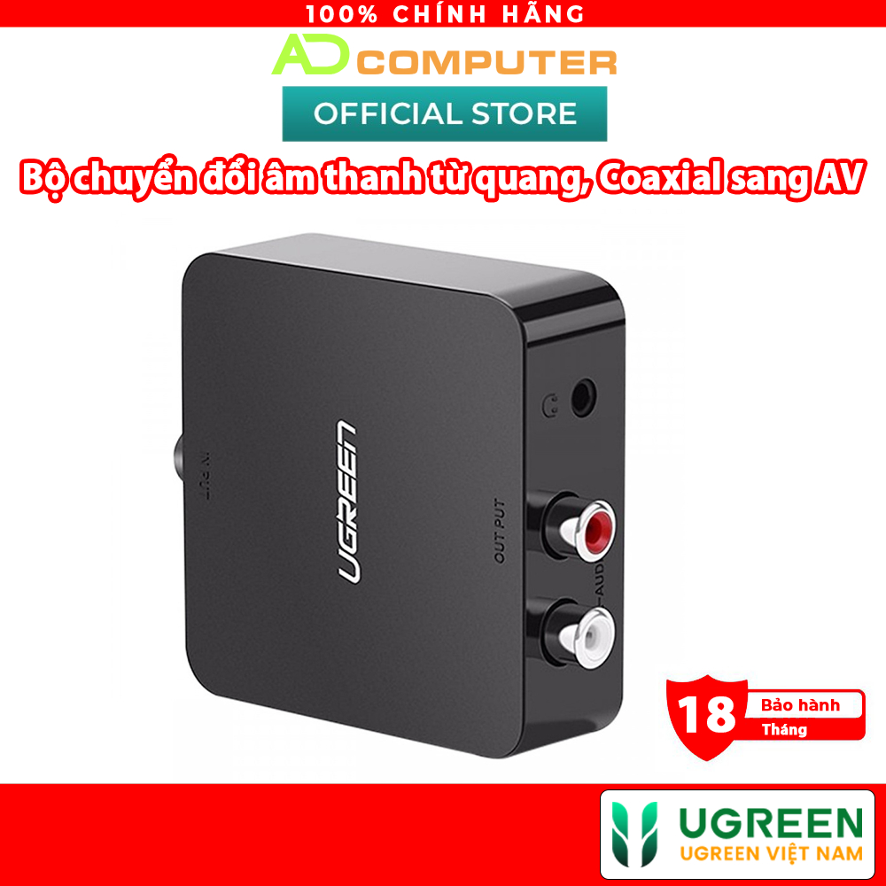 Ugreen 30910 optical, Coaxial to AV audio converter - Genuine ...