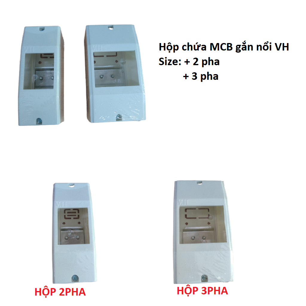 Surface mounted MCB box, circuit breaker box for 2-phase, 3-phase VH ...
