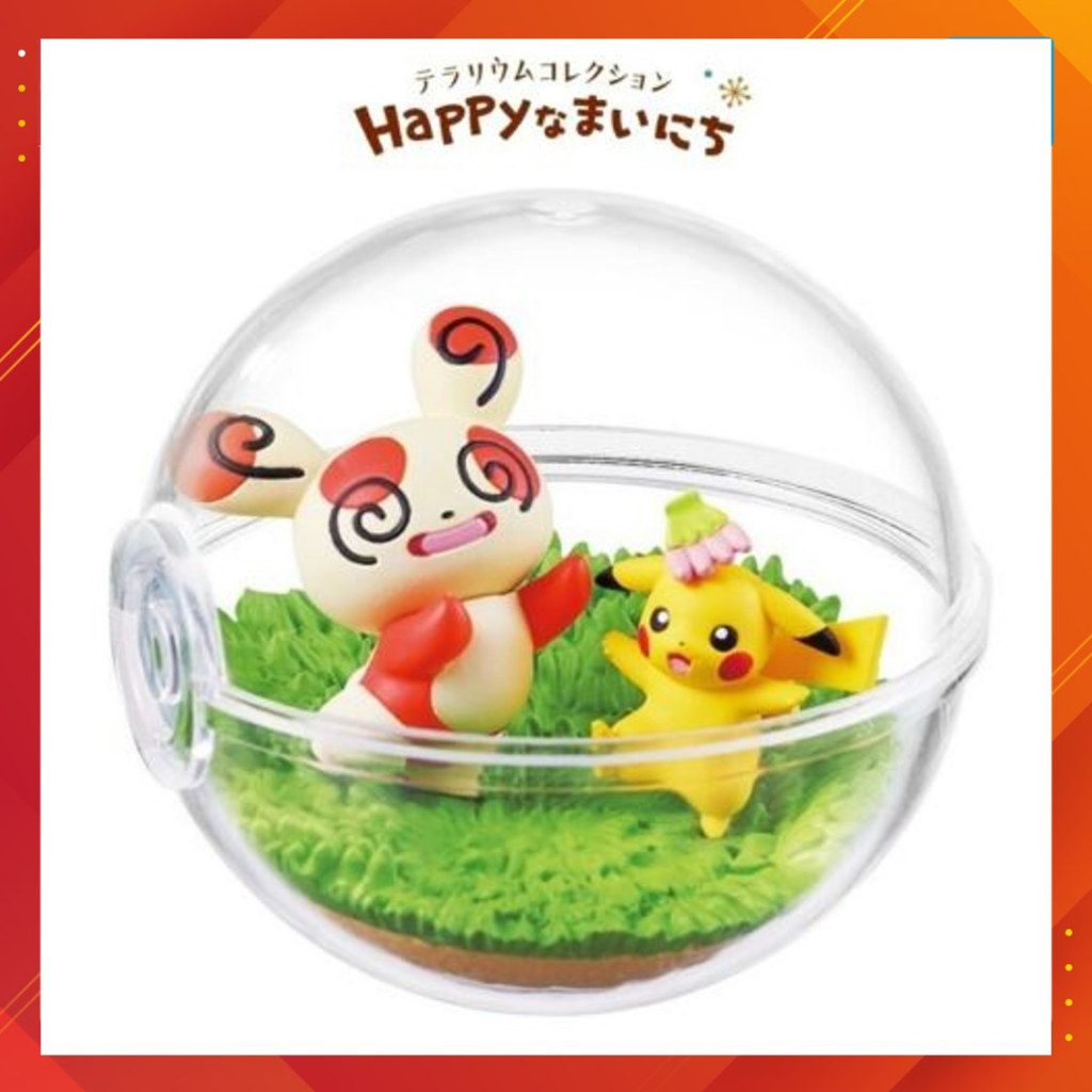 Pokemon Pikachu & Spinda Rement Terrarium Collection Happy Model ...