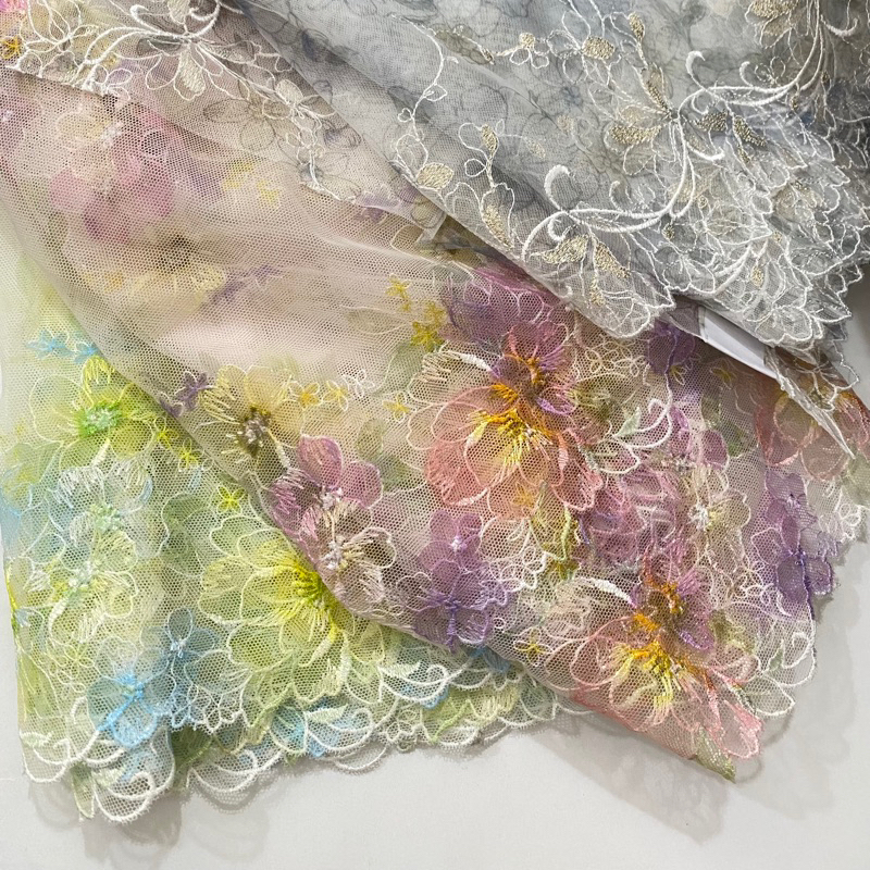 Embroidered mesh fabric, decorative lace (1m) | Shopee Philippines