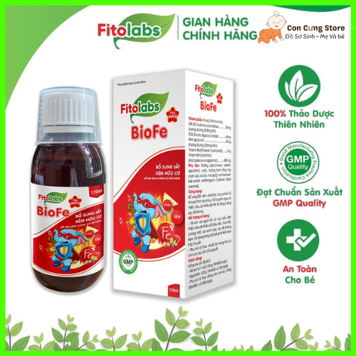 Fitolabs BioFe Organic Iron and Zinc Supplement for Babies Enhances ...