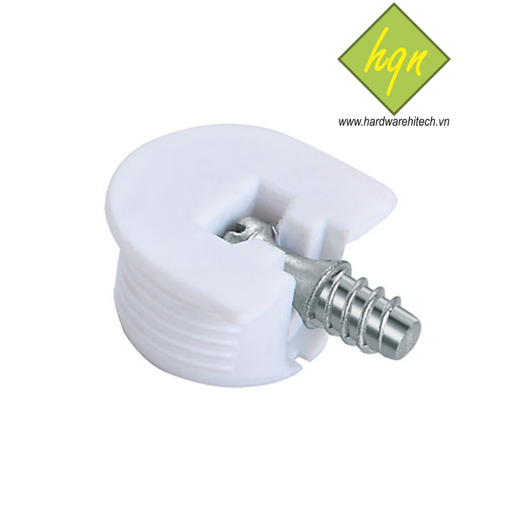 (Bag of 50 Sets) White Plastic Bonding Screws/ 2-in-1 White Plastic ...