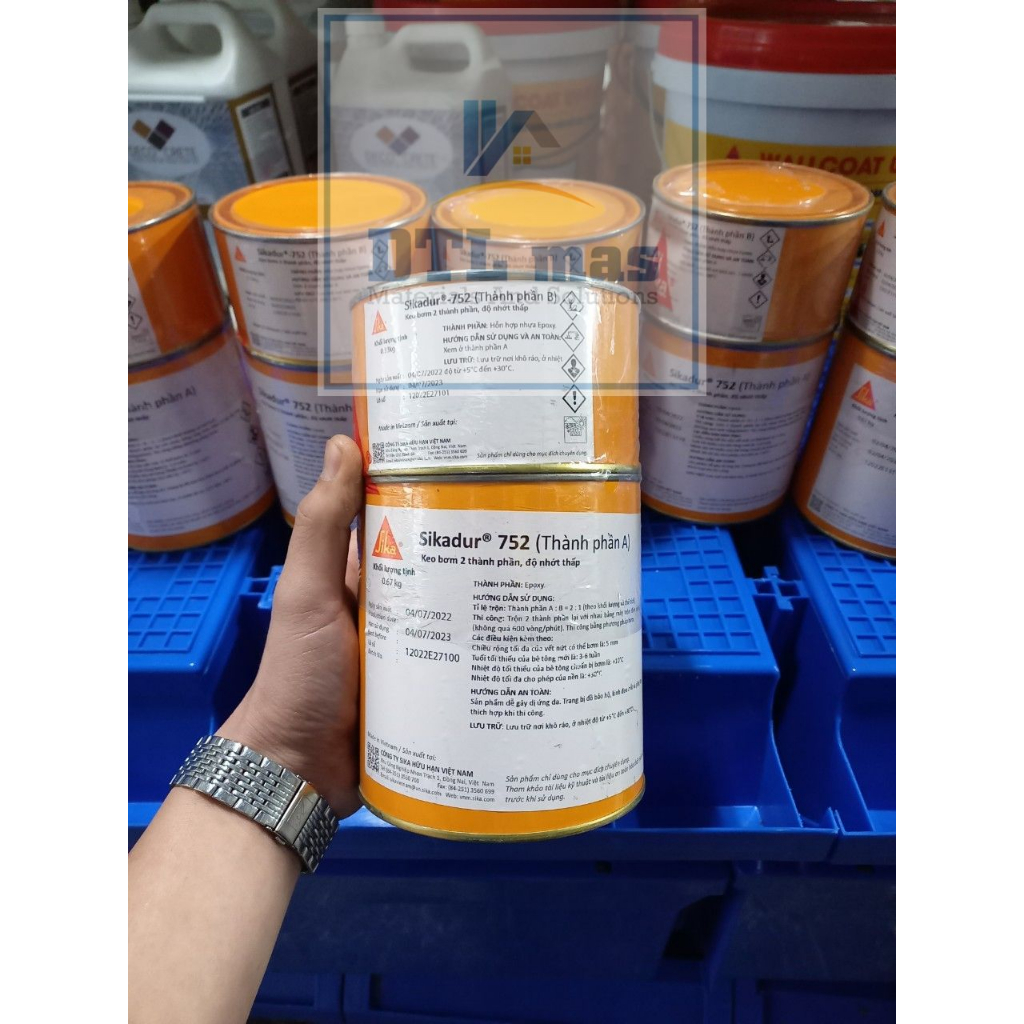 Sikadur 752 - Epoxy glue for bonding and waterproofing. Cylinder or ...