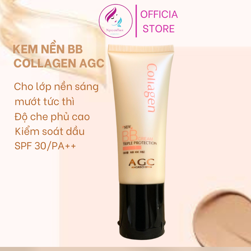 Long-lasting oil-control high coverage collagen BB cream foundation 40g ...