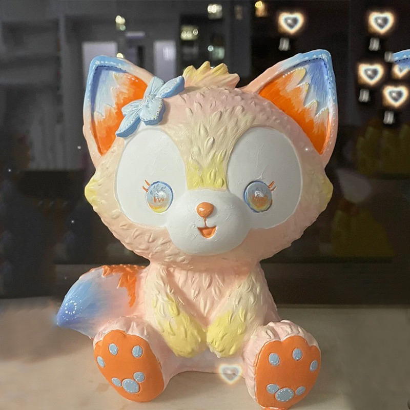 Large size Lingna Belle Bear Coloring Plaster Statue - Coloring Toy For ...