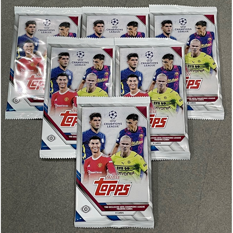 Topps flagship UCL 21/22 football card pack (NEW PRODUCT) | Shopee ...