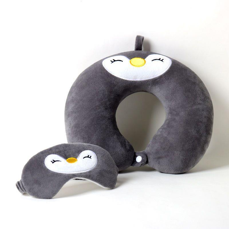 Type 1 - WITH BUTTON - U-SHAPED NECK PILLOW OFFICE U-SHAPED PILLOW WITH ...