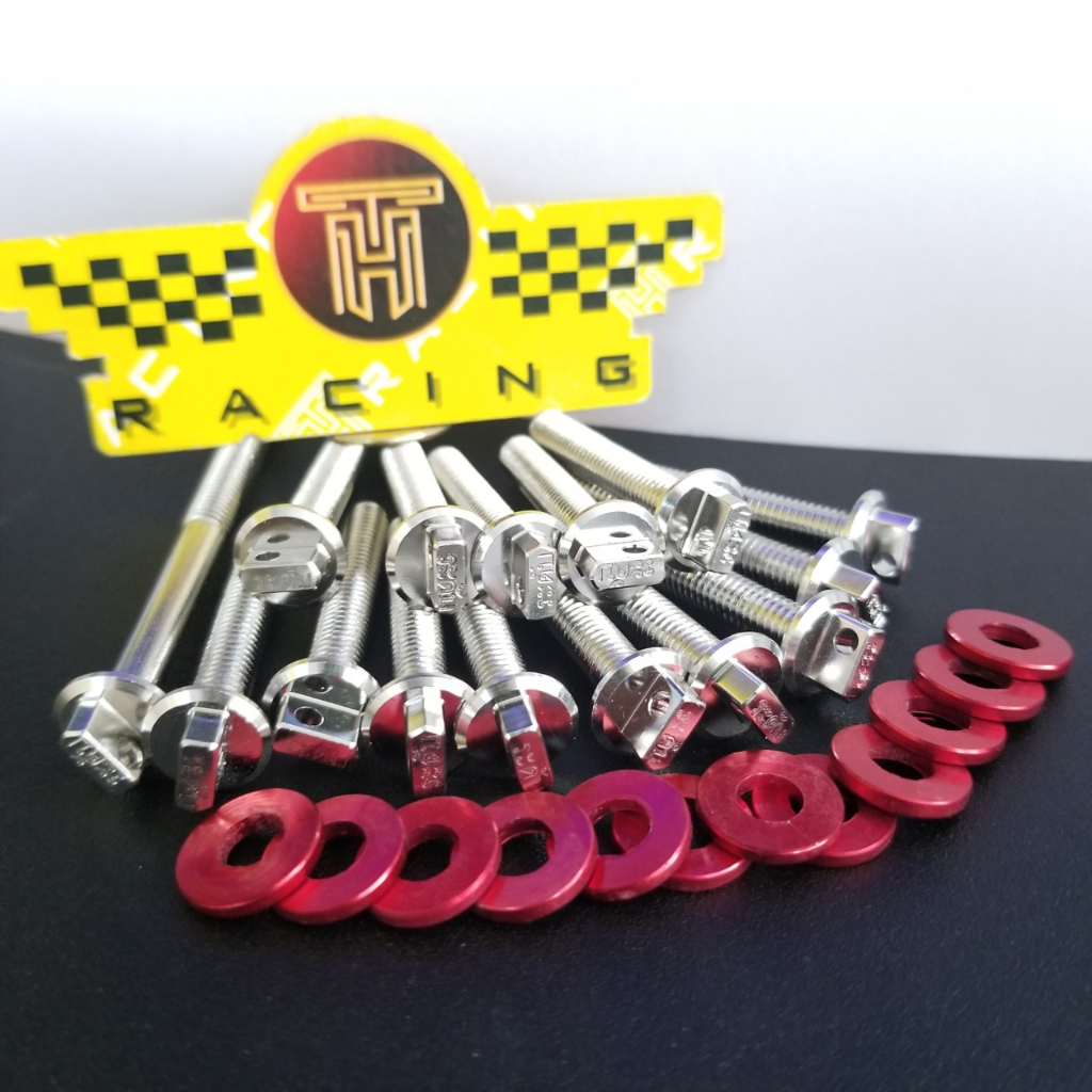 Thai V4 RIN 304 stainless steel engine block screw set installed for ...