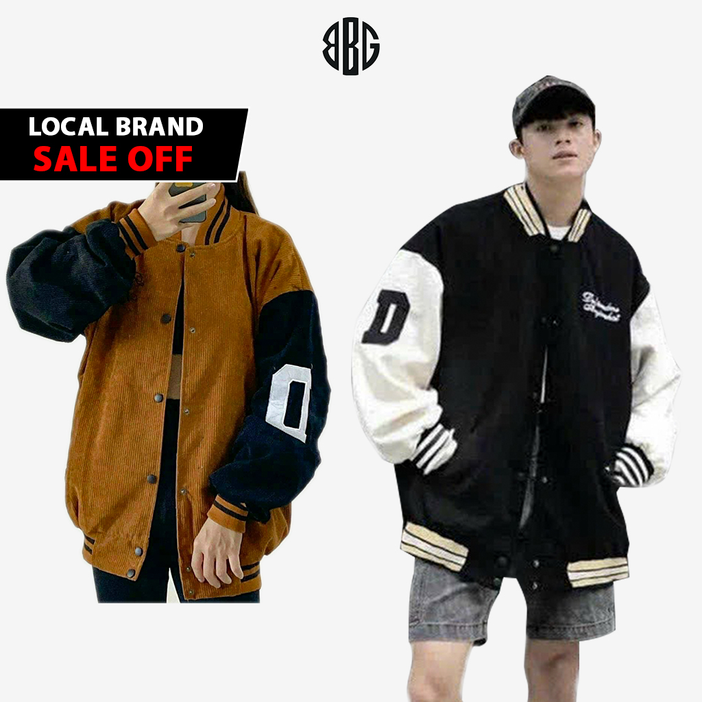 Bomber Unisex Men's and Women'sJacket with Avocado Velvet Embroidery ...