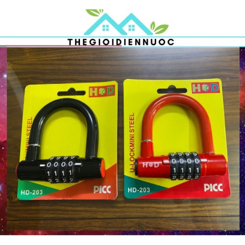 Digital lock, high quality 4-digit U-shaped lock, genuine motorbike and ...
