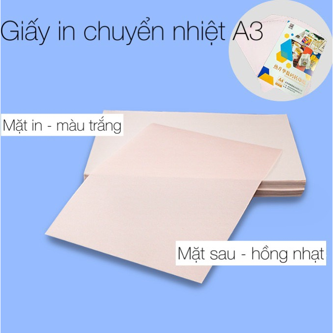 A3 Size Pink Base Heat Transfer Printing Paper 100 sheets | Shopee ...