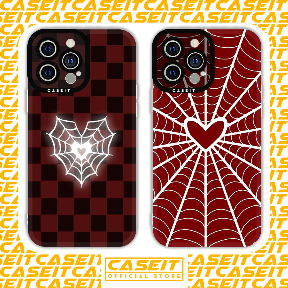Caseit square edge iphone case spider-man heart aesthetic 8/8plus/x/xs ...