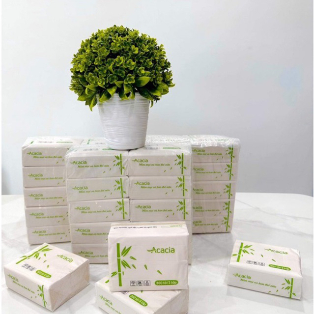 Acacia bamboo fiber tissue paper - 10 packs of tissue paper, top ...