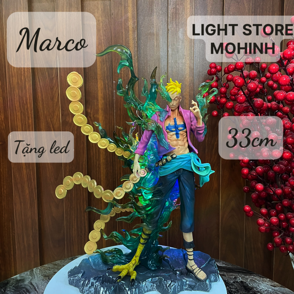 [33CM] HYBRID MARCO CHARACTER MODEL. FIRE EFFECTS, ANIME ONE PIECE ...