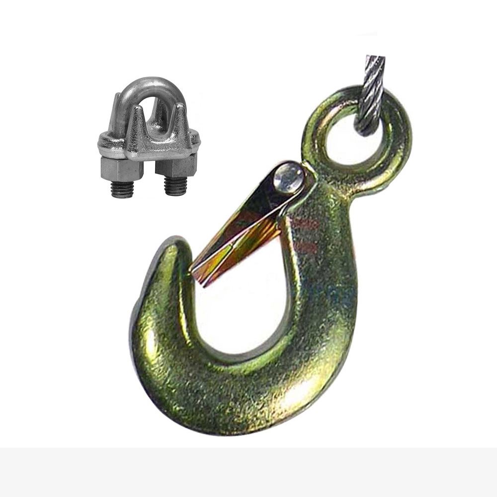 Galvanized cable tightening screws 6 and hand winch cable hooks 600LBS ...