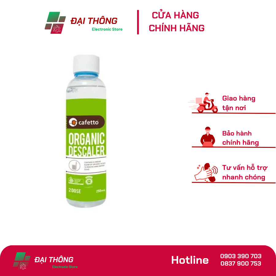 Cafetto Organic Descaler coffee machine Organic cleaner (250ml ...