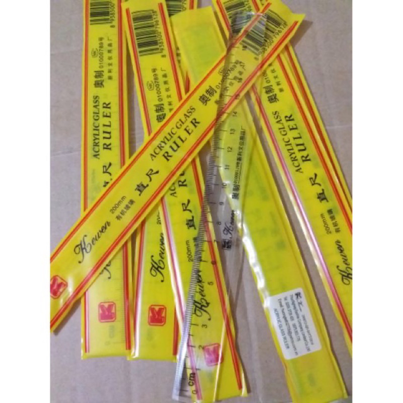 Set of 5 Hard 20cm Ruler | Shopee Philippines