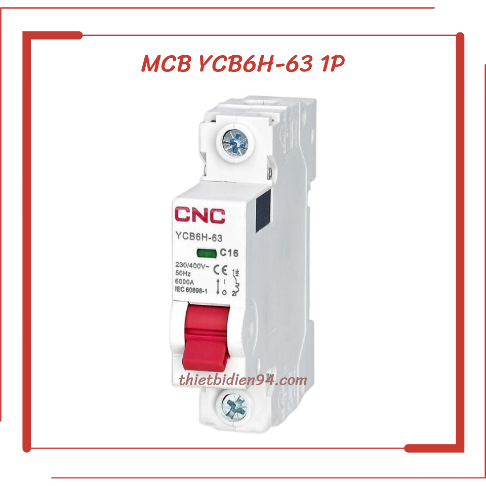 Aptomat MCB YCB6H-63 1P, CNC circuit breaker | Shopee Philippines