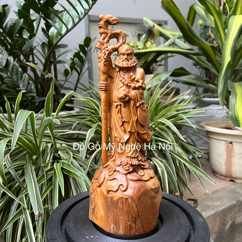 Cypress wood statue of Master Patriarch (30cm high, 10cm wide, 9cm deep ...