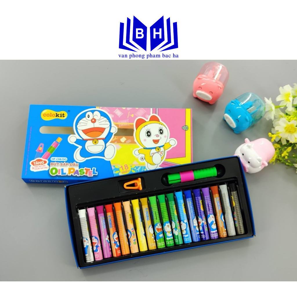18-color Pastel Thien Long Colokit Doraemon OP-C08/DO oil crayons - OP ...