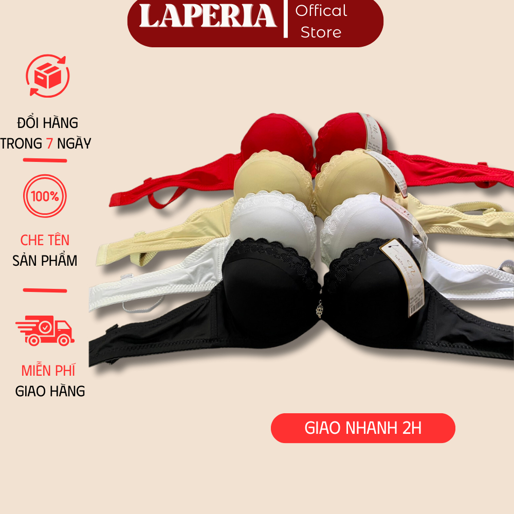 Bra with 3cm foam underwire. Smooth Thai bra, border pattern, 3/4 cup ...