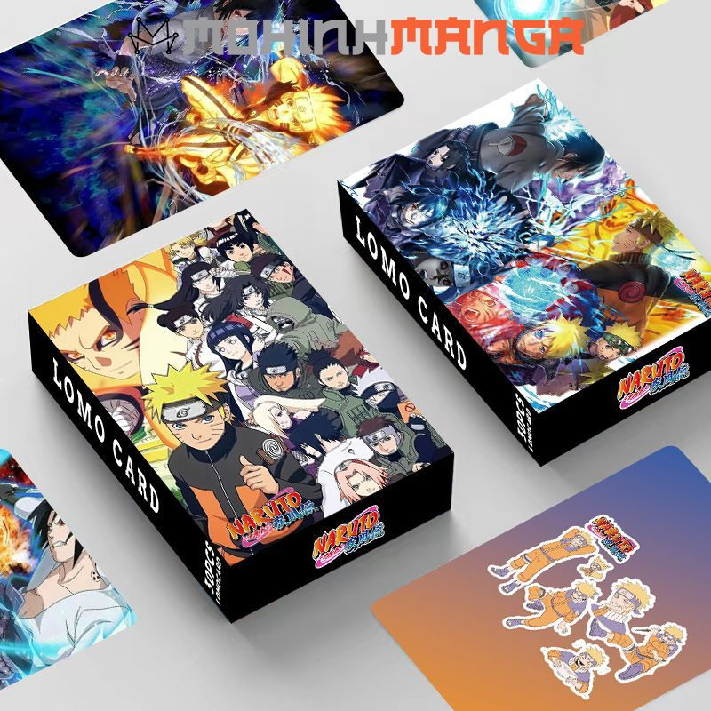 Lomo card box of 30 Naruto story cards poster card Sasuke Kakashi ...