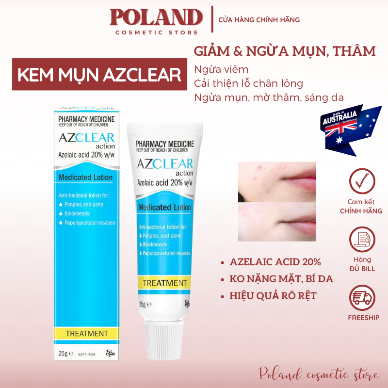 Azclear action Multi-purpose cream with 20% azelaic acid similar to ...