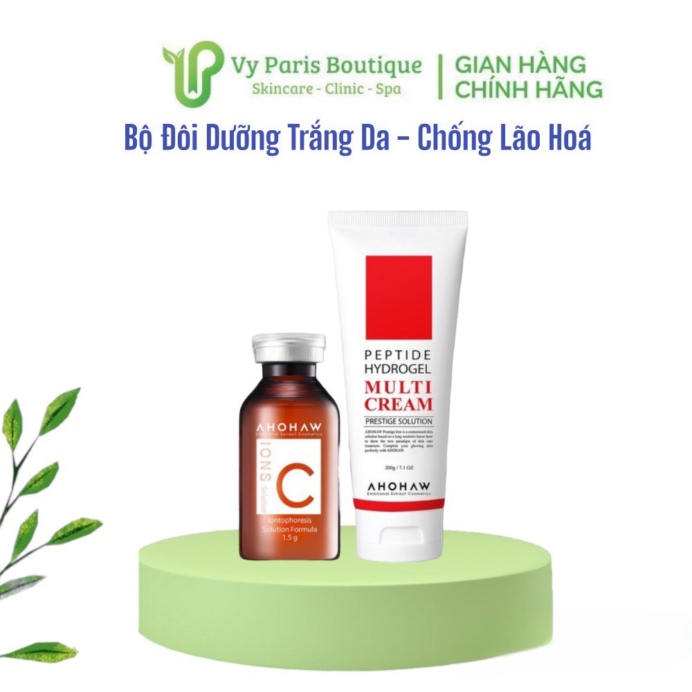 Ahohaw Peptide Hydrogel duo 200g and Vitamin IONS C Solution for Korean ...