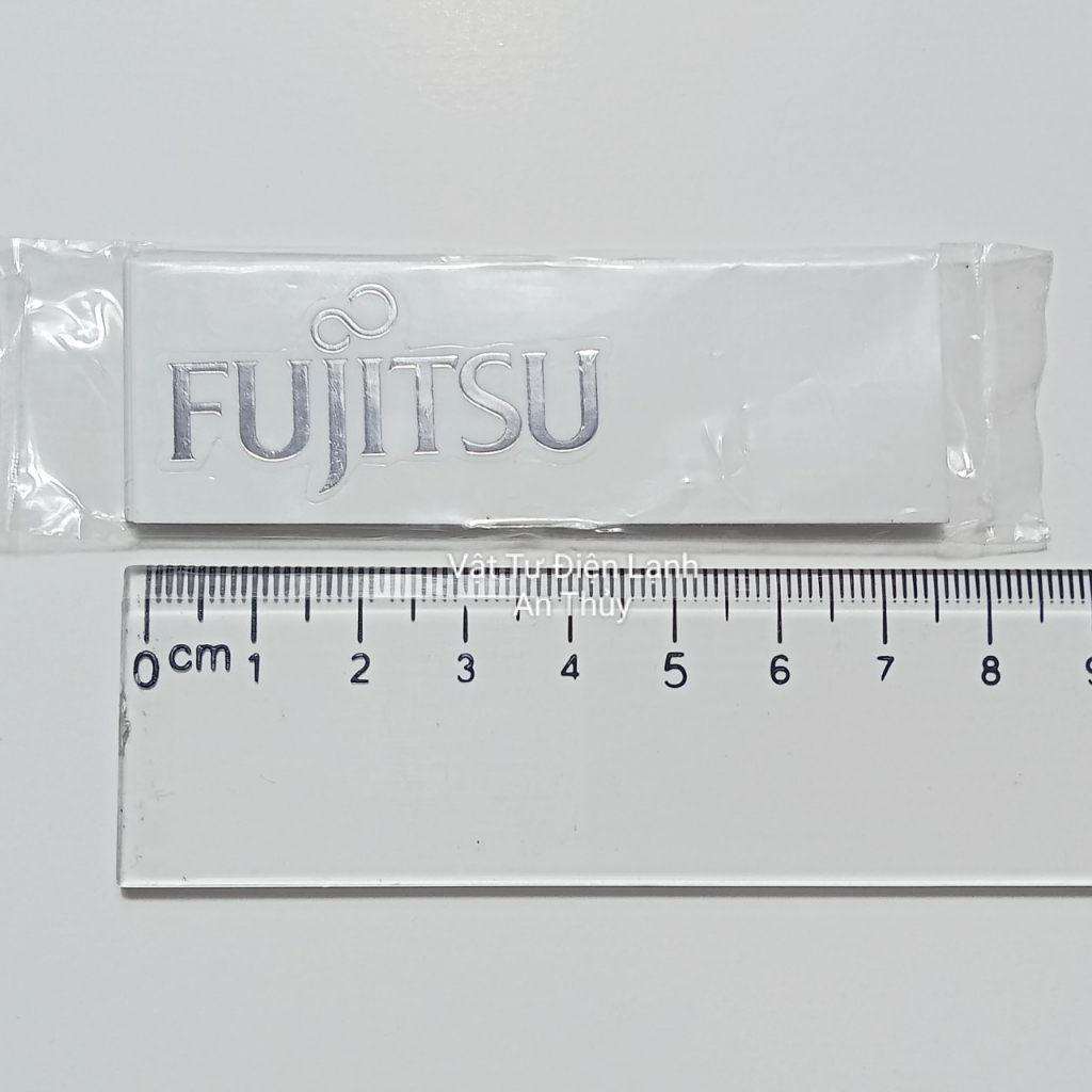 Combo of 10 FUJITSU air conditioner stickers with silver letters ...