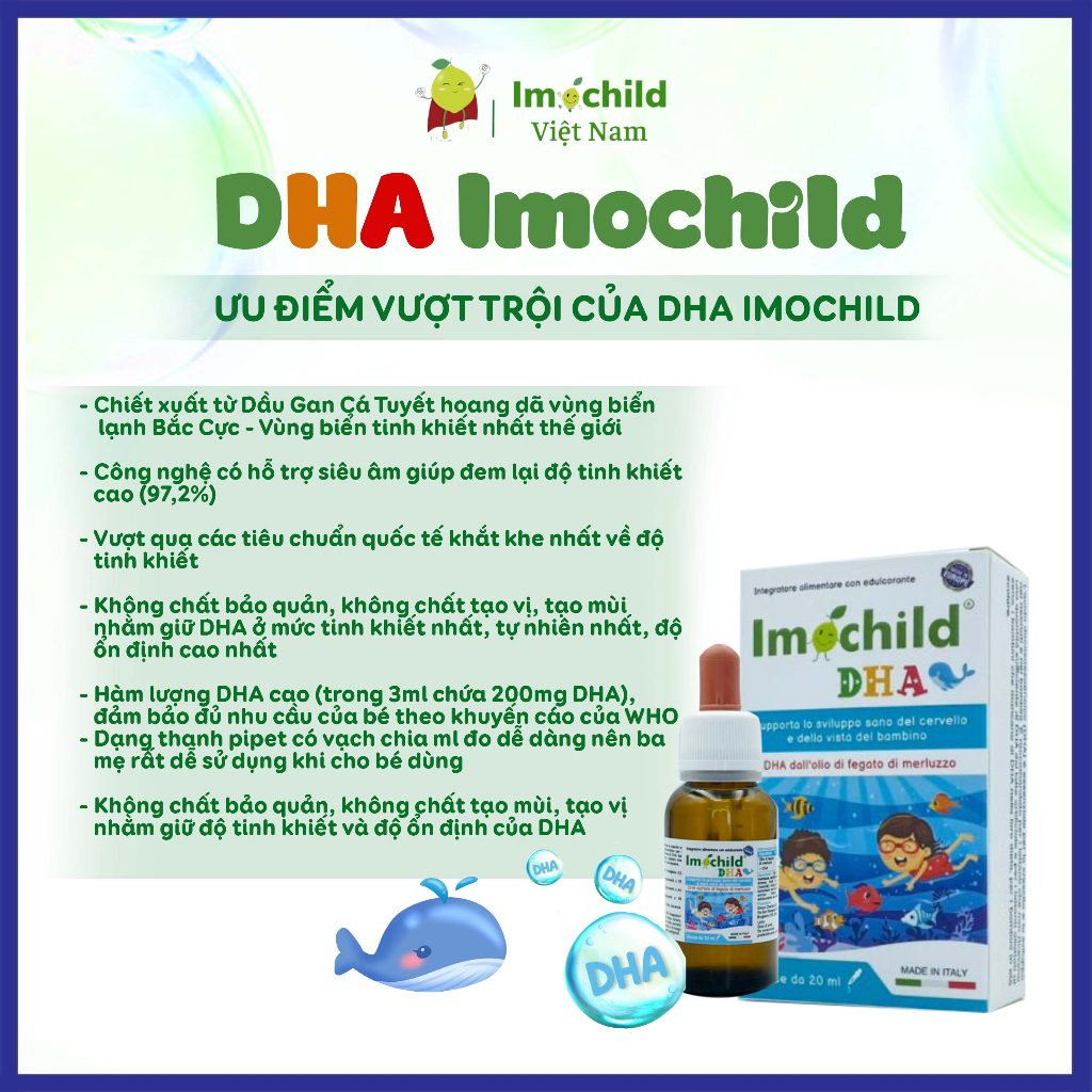 Imochild Vitamin DHA Brain Development, IQ for Children - IMOCHILD Box 20ml - MK | Shopee ...