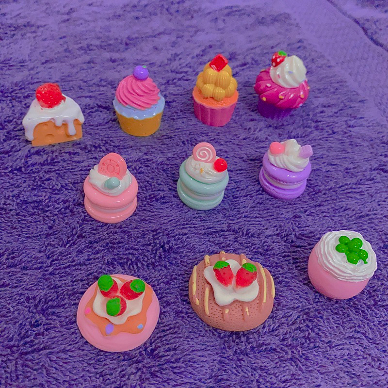 Mini cake and cake charms decorate food models | Shopee Philippines