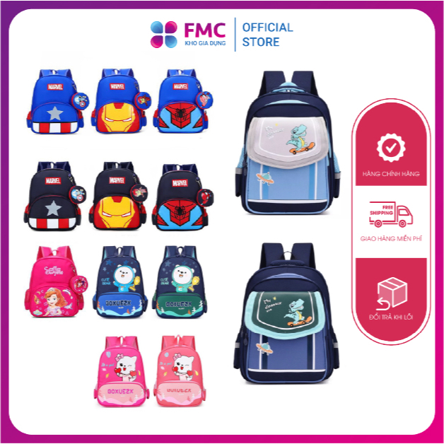 Kindergarten elementary school backpack for girls and boys - 3D printed ...