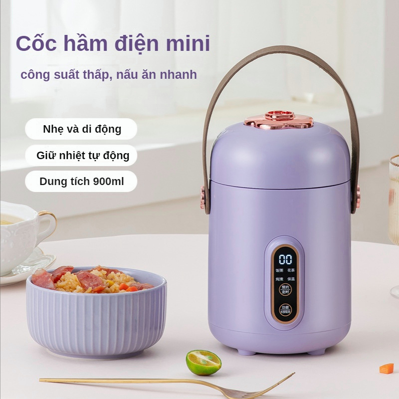 Mini electric stew cup multi-function cooker 900ML mini rice cooker ...