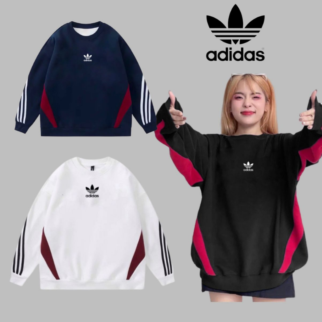 Genuine Adidas Long-Sleeved Felt unisex sweater, Adidas unisex swt ...