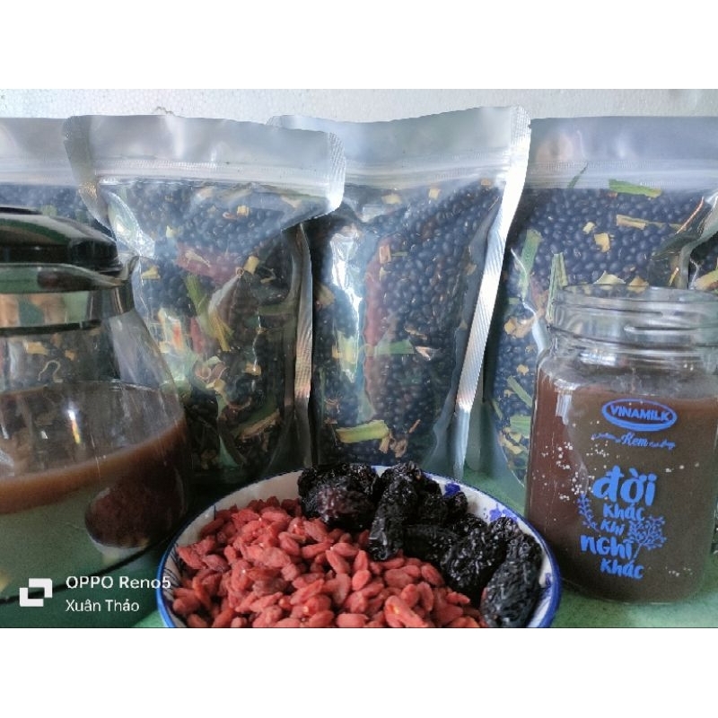 Herbal tea (hand-roasted green black beans), small beans are more ...