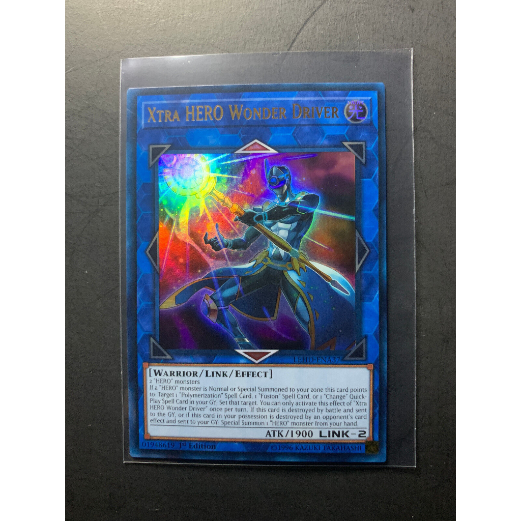 Yugioh Card - Xtra HERO Wonder Driver - LEHD-ENA37 - Ultra Rare 1st ...