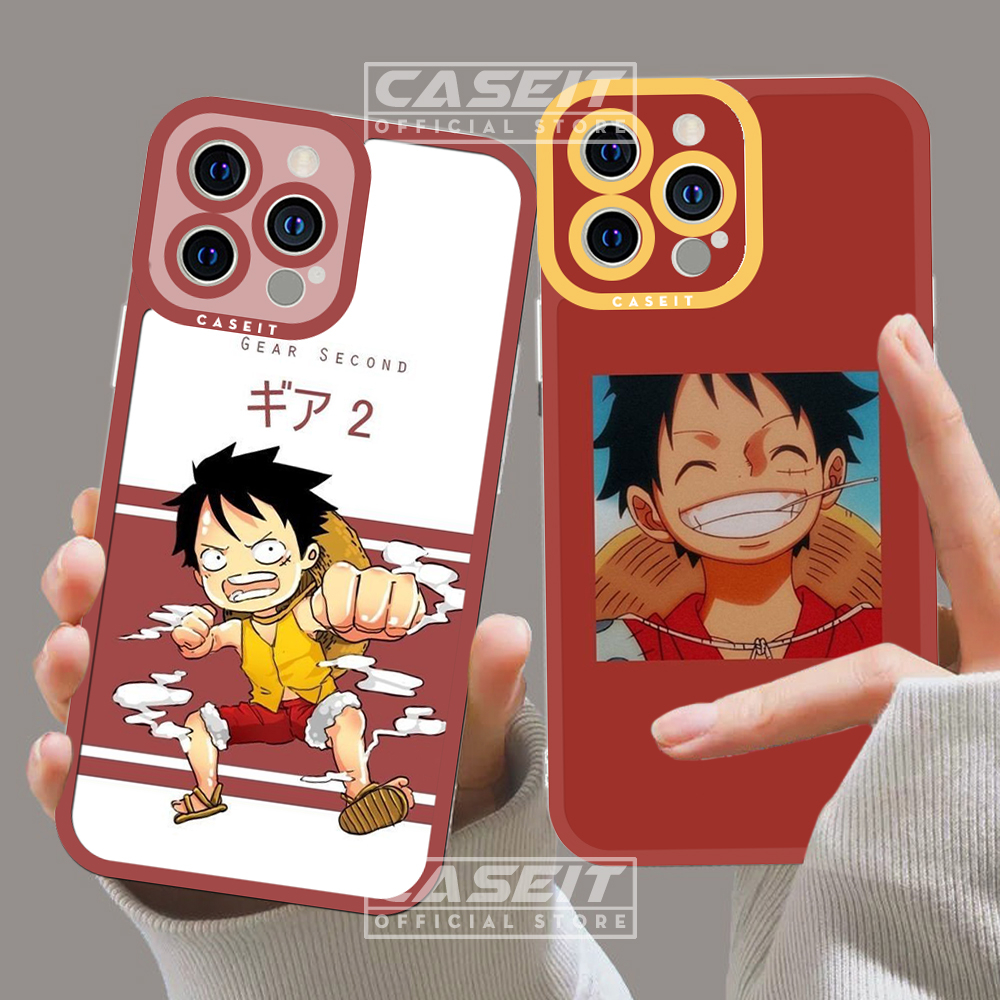 Caseit Luffy Gear 2 anime One Piece manga square edge iphone case x/xs ...
