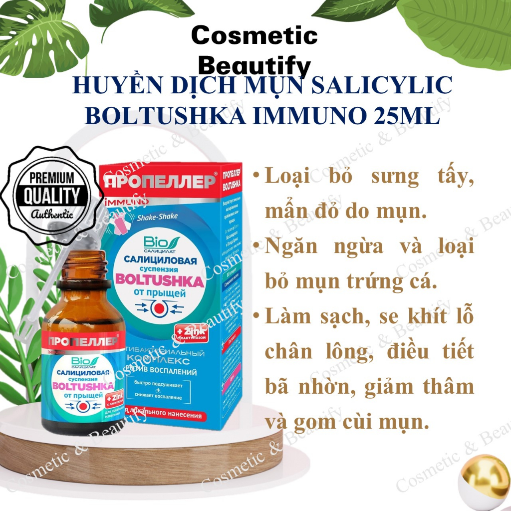 Salicylic BOLTUSHKA Propeller Russian Accelerated Acne Spot Serum 7 ...