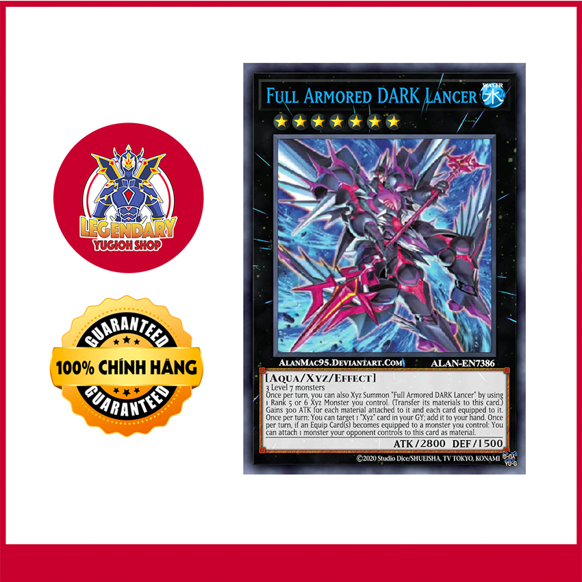 [Original Yugioh Card] Full Armored Dark Knight Lancer | Shopee Philippines