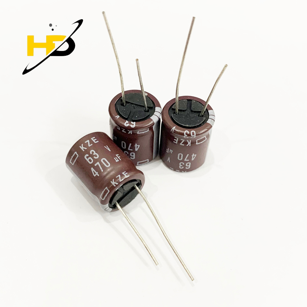 Pack of 5 Capacitors 470uF 63V 20x16mm Polarized KZE Type | Shopee ...