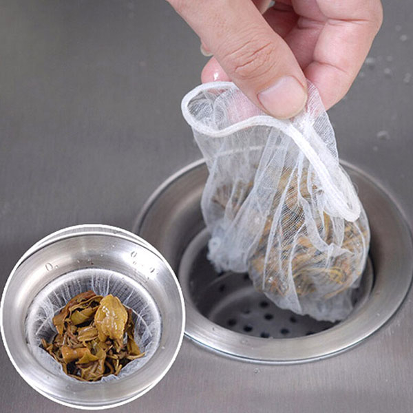 Mesh bag to filter trash from the sink, clean and filter dirt from the ...