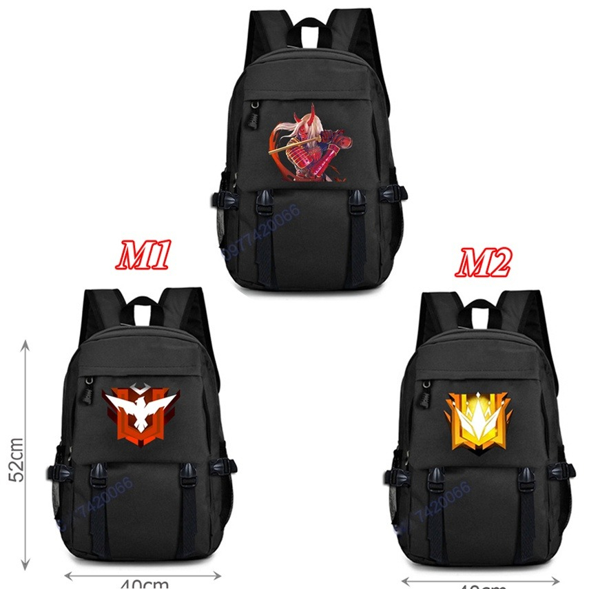 Backpack Printed With Devil Image Rubbing, 3D Printed freefire Backpack ...