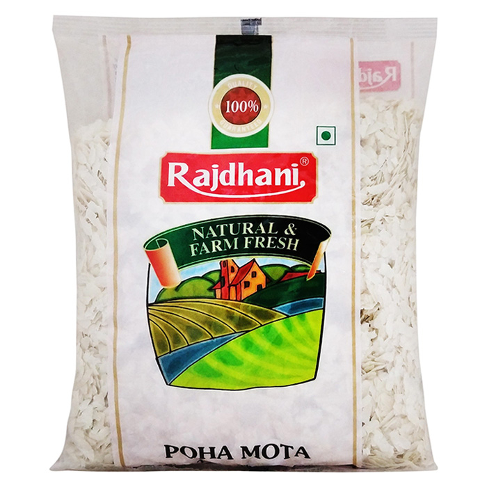 Poha - Flatten rice - Thinly Sliced rice - Rajdhani Poha (500g ...